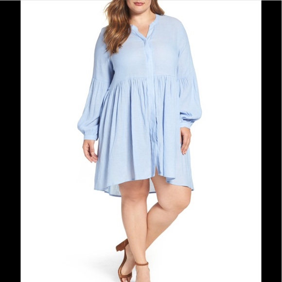 glamorous curve | Dresses | Nwt Glamorous Curve A Line Button Up Dress ...